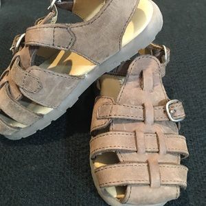 Stride Rite | Shoes | Stride Rite Sandals Brown Leather Size 7m | Poshmark